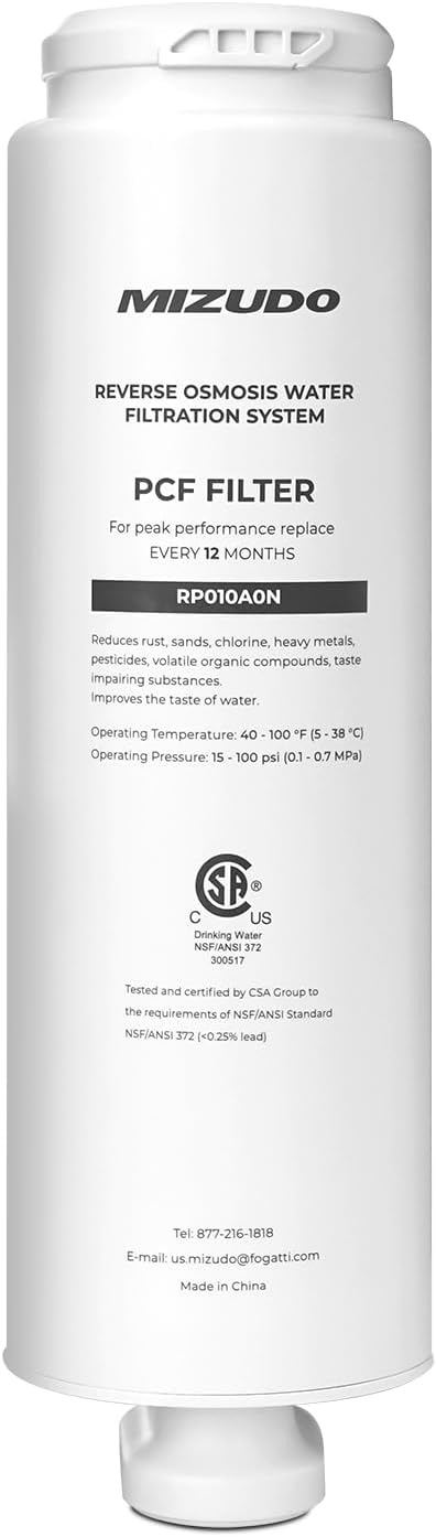 Mizudo Pureflo Filter Options - RO System Reviews