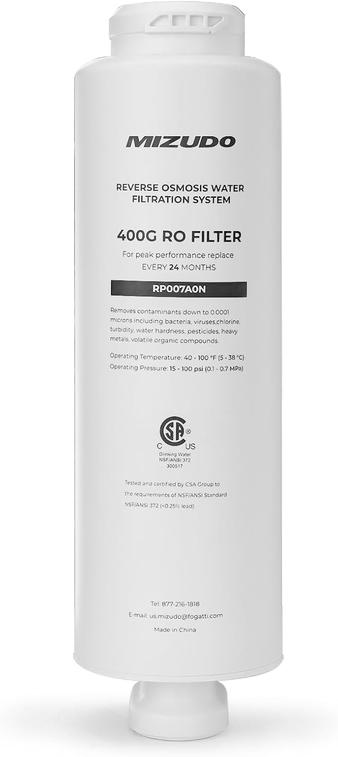Mizudo Pureflo Filter Options - RO System Reviews